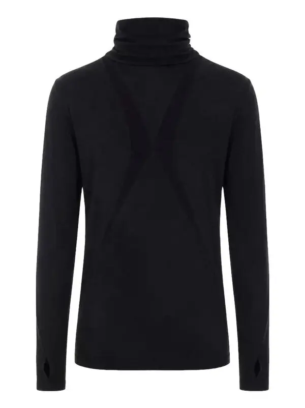 THOM KROM Panelled Long-sleeve T-shirt - Black