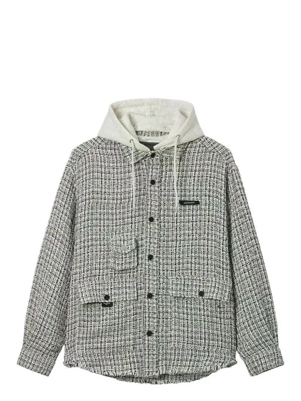 MUSIUM DIV. Tweed-effect Hooded Jacket - Neutrals
