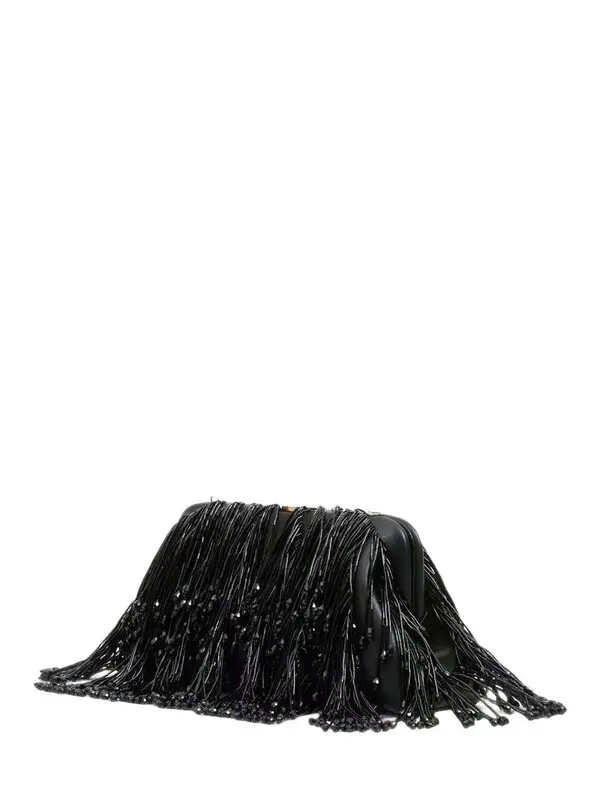 Simkhai Pia Bead-embellished Clutch Bag - Black