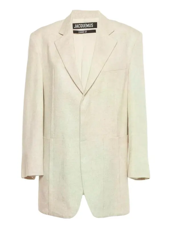 Jacquemus Long Sleeves Blazer - Neutrals