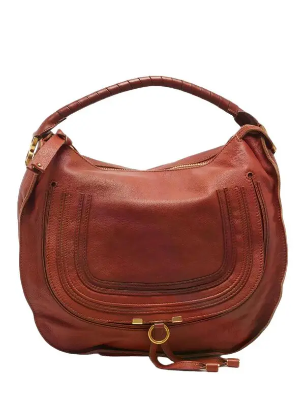 Chloé Marcie Leather Hobo Bag - Brown