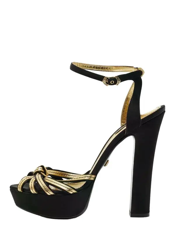 Dolce & Gabbana Bianca Platform Sandals - Black