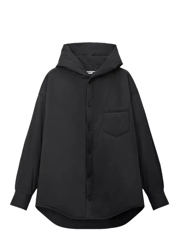 Alexander Wang Hooded Lightweight Jacket - Black