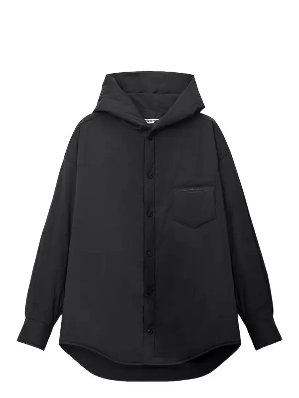 Alexander Wang Hooded Lightweight Jacket - Black