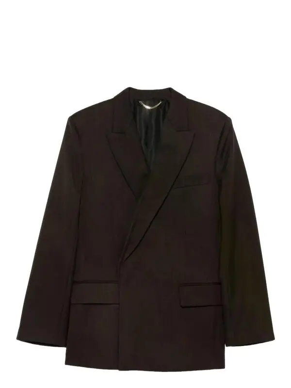 Victoria Beckham Layered Wool Jacket - Brown
