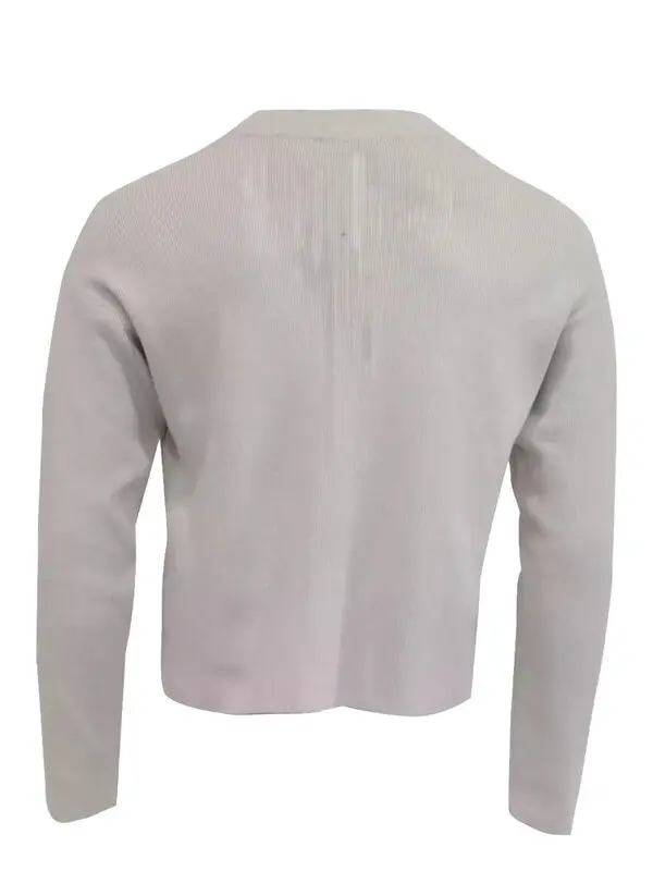 AMI Paris De Coeur Ribbed Knit Sweater - Neutrals