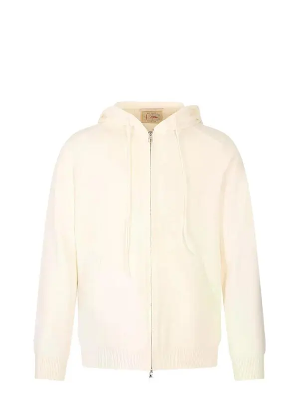 MONTECORE Knitted Zip-up Hoodie - Neutrals