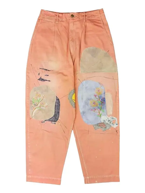 Kapital Katsuragi Appliquéd Jeans - Orange