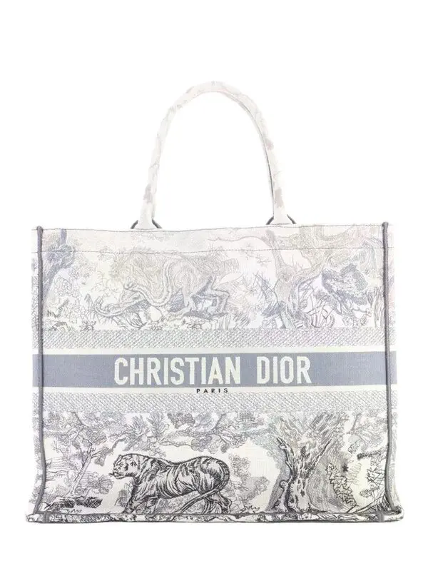 Dior Book Tote Bag - Grey