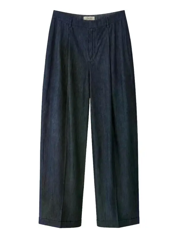 Max Mara Pleated Jeans - Blue