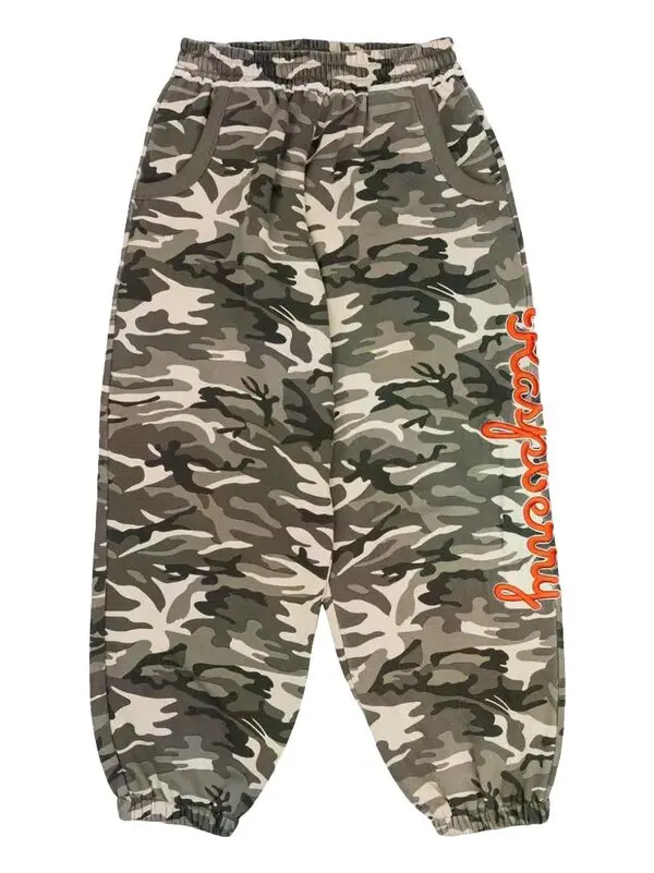 GV GALLERY Raspberry Hills Embroidered Track Pants - Green