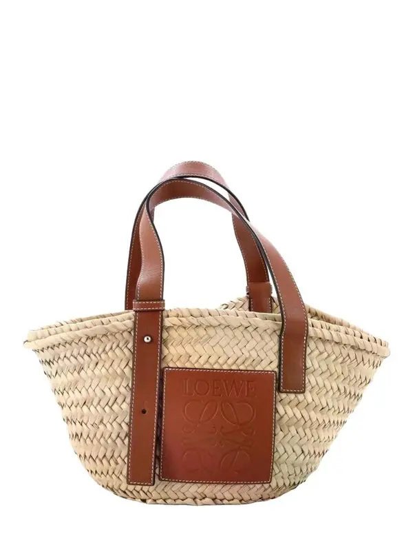 Loewe Small Raffia Tote Bag - Neutrals