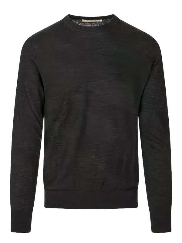 MONTECORE Crew-neck Long-sleeved Sweater - Grey
