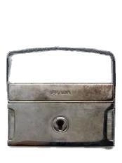 Prada Saffiano Document Holder Clutch Bag - Grey