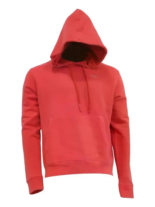 Off-White Logo Print Hoodie - Red