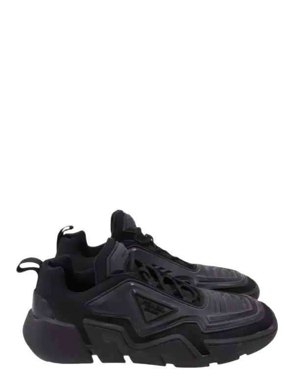 Prada Techno Stretch Sneakers - Black