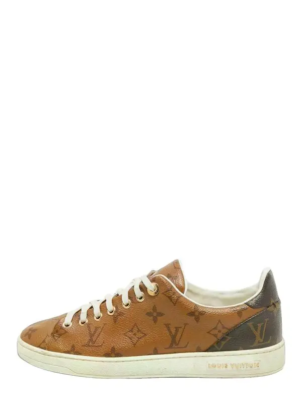LOUIS VUITTON Monogram Canvas Front Row Sneakers - Brown