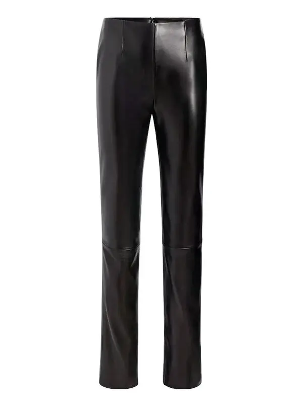 Khaite Ryden Leather Trousers - Black