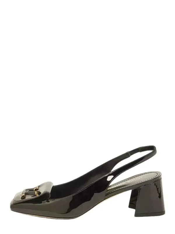 LOUIS VUITTON Patent Leather Slingback Pumps - Black