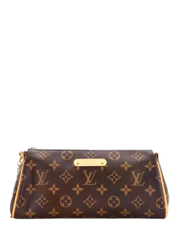 LOUIS VUITTON Monogram Canvas Eva Clutch Bag - Brown
