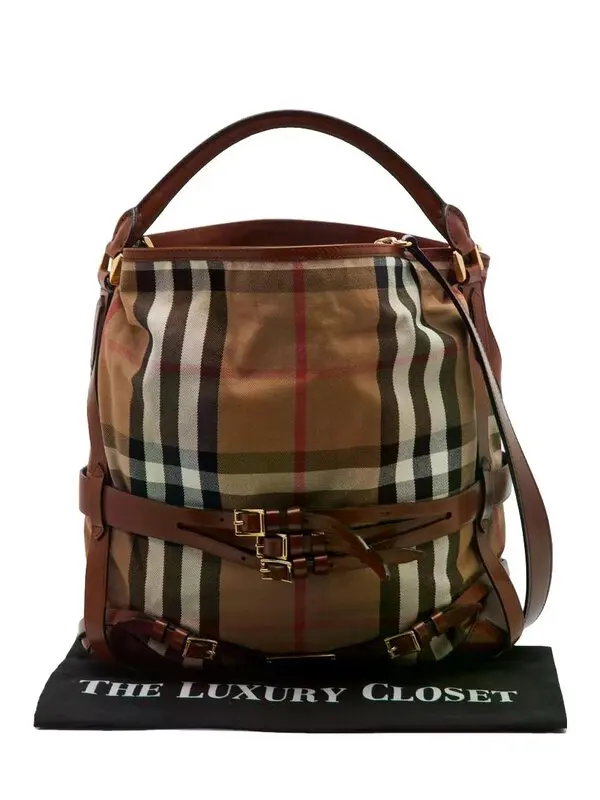 Burberry Medium Gosford House Check Tote Bag - Neutrals
