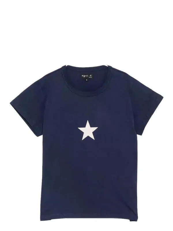 AGNES B. Star-print T-shirt - Blue