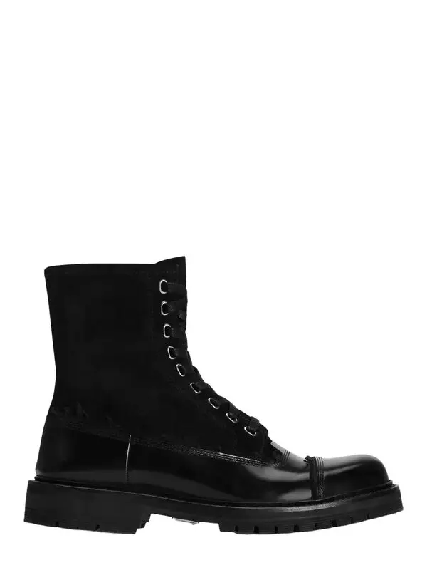 Dolce & Gabbana Lace-up Combat Boots - Black