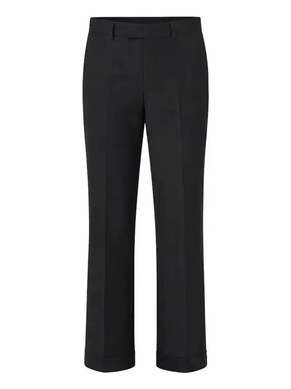 PT TORINO Pressed-crease Tailored Trousers - Black