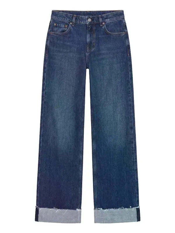 REFORMATION Cary Wide-leg Jeans - Blue