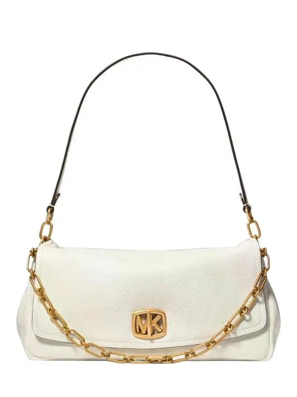 Michael Kors Bryant Large Textured Leather Convertible Shoulder Bag - Neutrals