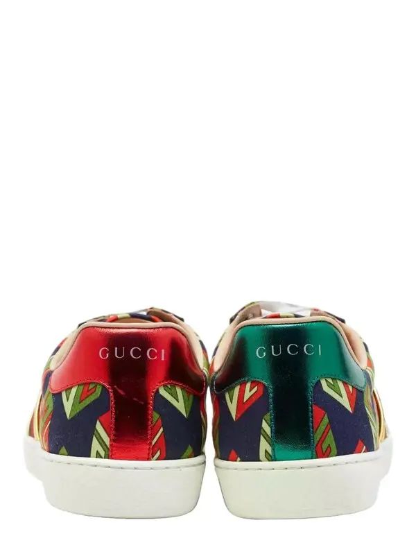 Gucci Ace Web Detail Sneakers - Blue