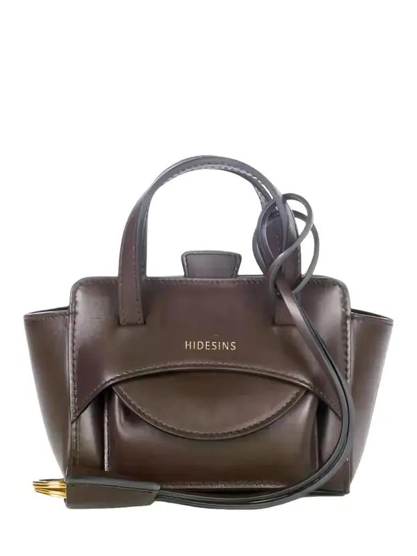 HIDESINS Flap Two-way Tote Bag - Brown