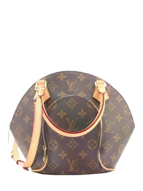 LOUIS VUITTON Monogram Canvas Ellipse Nm Pm Satchel - Brown
