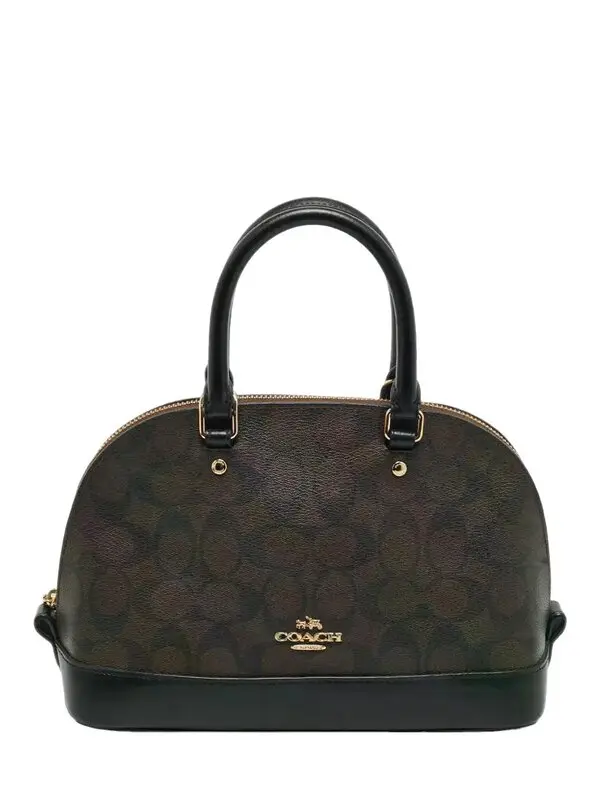 COACH Mini Sierra Monogram Tote Bag - Brown