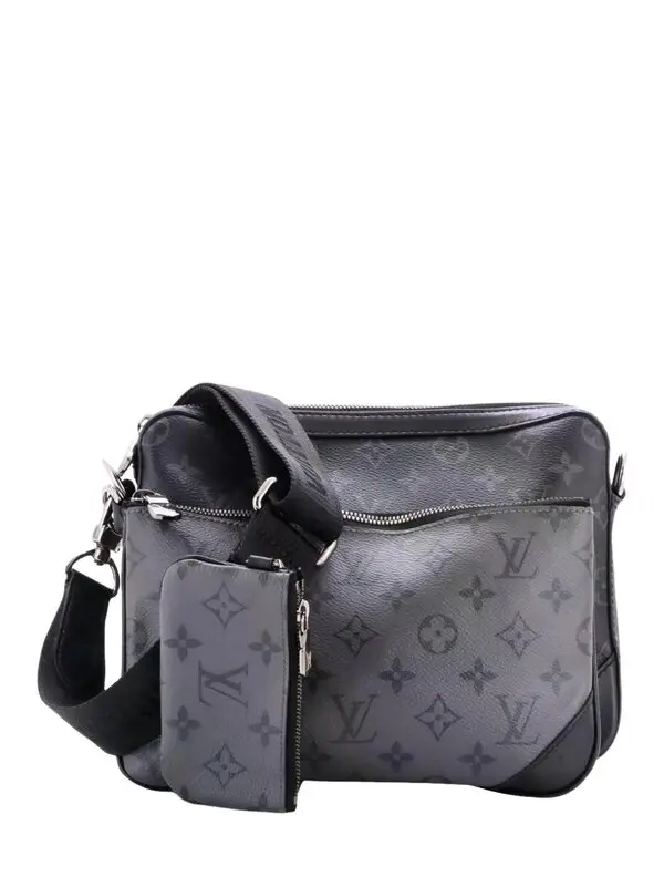 LOUIS VUITTON Trio Messenger Bag Reverse Monogram Eclipse Canvas - Black