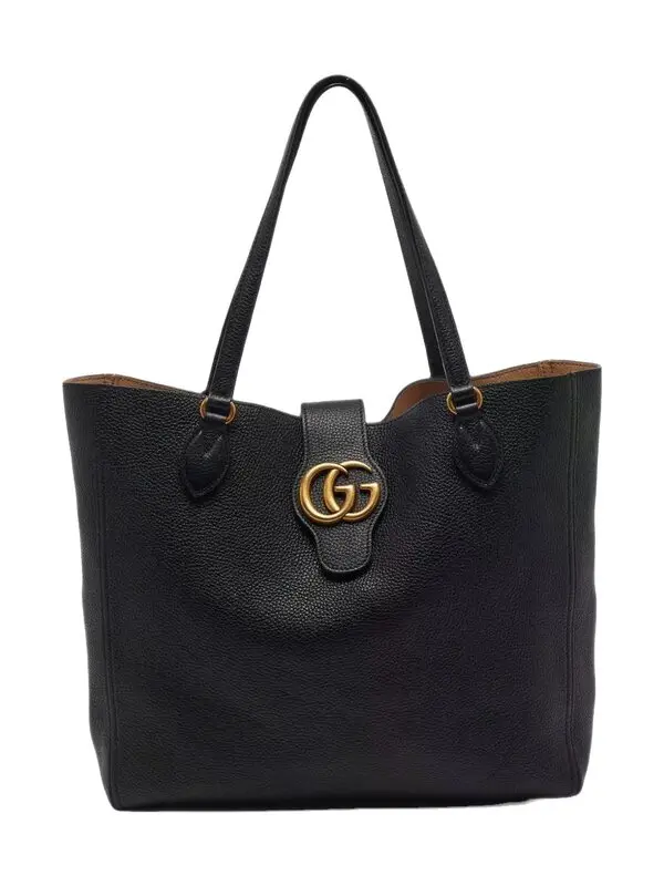 Gucci Medium Dahlia Double G Tote Bag - Black