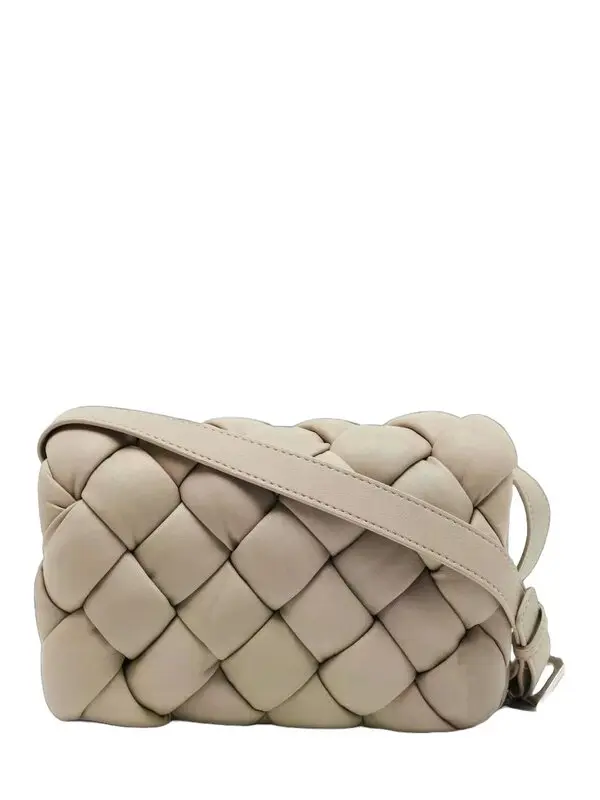 Jw Pei Beige Leather Woven Crossbody Bag - Neutrals