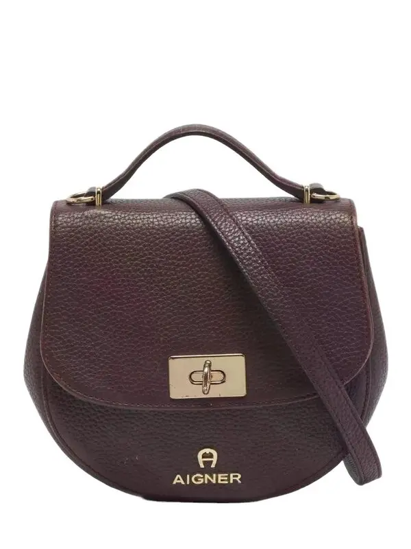 AIGNER Turn-lock Mini Bag - Red