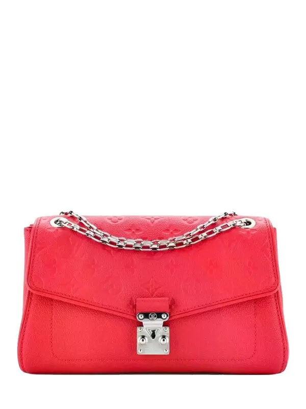 LOUIS VUITTON Saint Germain Monogram Leather Satchel - Red