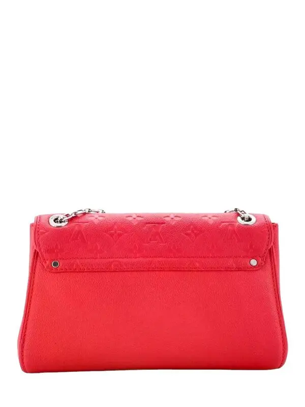 LOUIS VUITTON Saint Germain Monogram Leather Satchel - Red