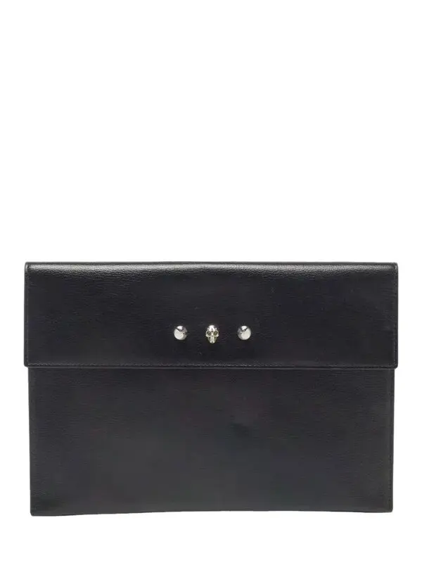 Alexander McQueen Skull Motif Clutch - Black
