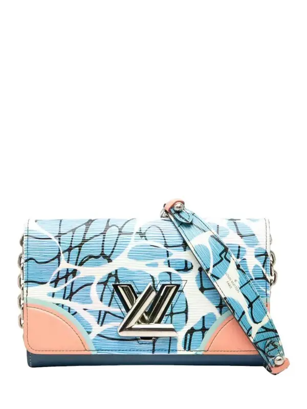 LOUIS VUITTON Epi Aqua Twist Wallet On Chain Crossbody Bag - Blue