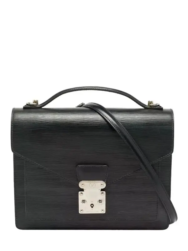 LOUIS VUITTON 2006 28 Monceau Epi Leather Tote Bag - Black