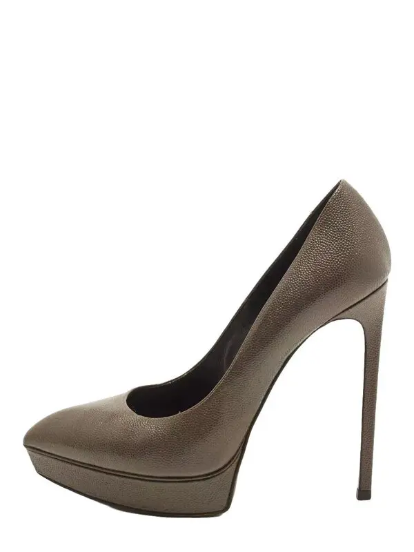 Saint Laurent Tribtoo Platform Pumps - Brown
