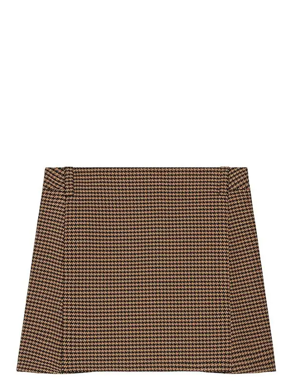 COURREGES Houndstooth Mini Skirt - Black