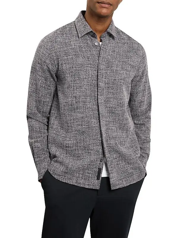 Ted Baker London Pekhum Crosshatch Button Down Shirt - Navy
