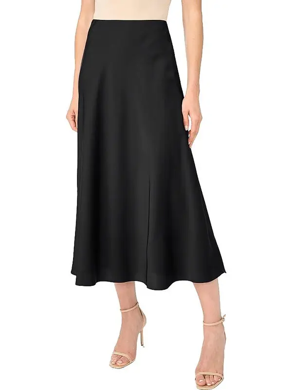 CECE DUPRAZ Satin Bias Maxi Skirt - Rich Black