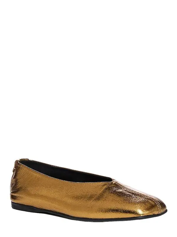 NODALETO Bulla Rina Leather Ballet Flats - Bronze
