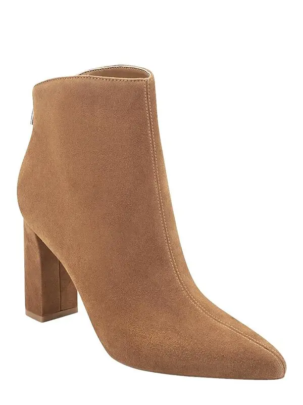 MARC FISHER LTD. Sydnie Leather Ankle Boots - Medium Nat