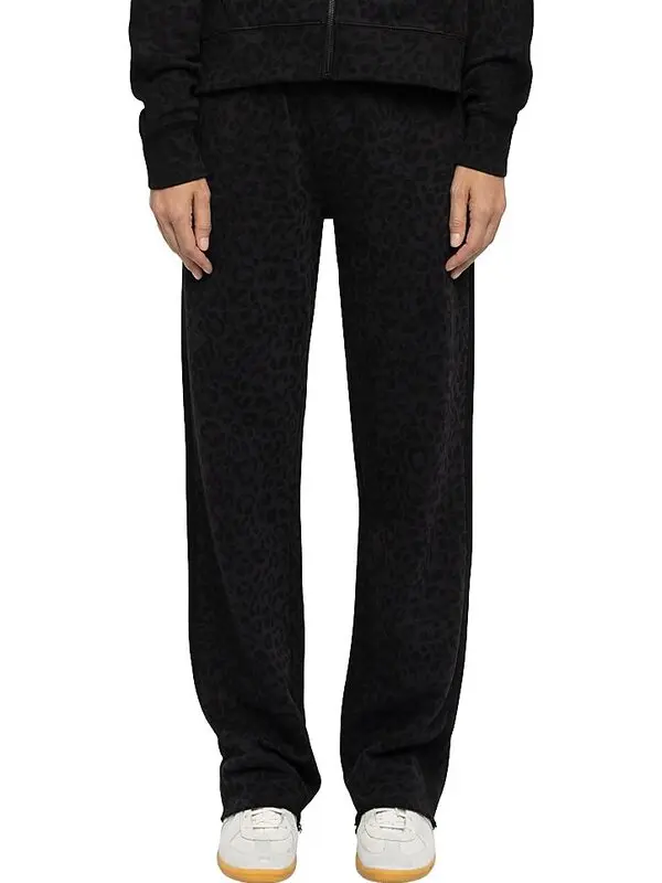 Zadig&Voltaire Chilloh Cotton Leopard Print Pants - Carbone